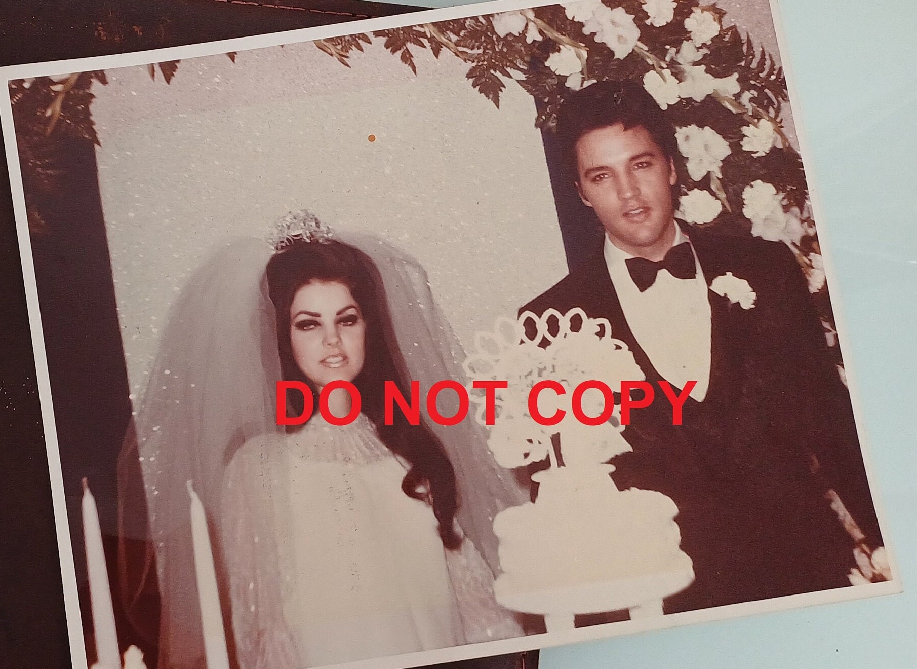 Original From Jimmy Velvet - Elvis & Priscilla Presley Wedding Photo - Etsy