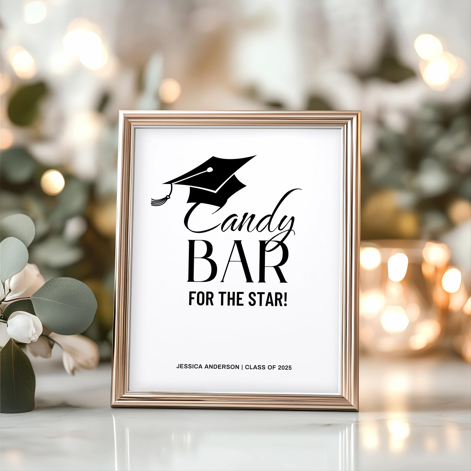 Graduation Candy Bar Sign, Graduation Favors, Sweet Treats Buffet Sign ...