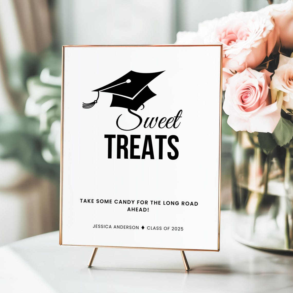 Graduation Candy Bar Sign, Graduation Favors, Sweet Treats Buffet Sign ...