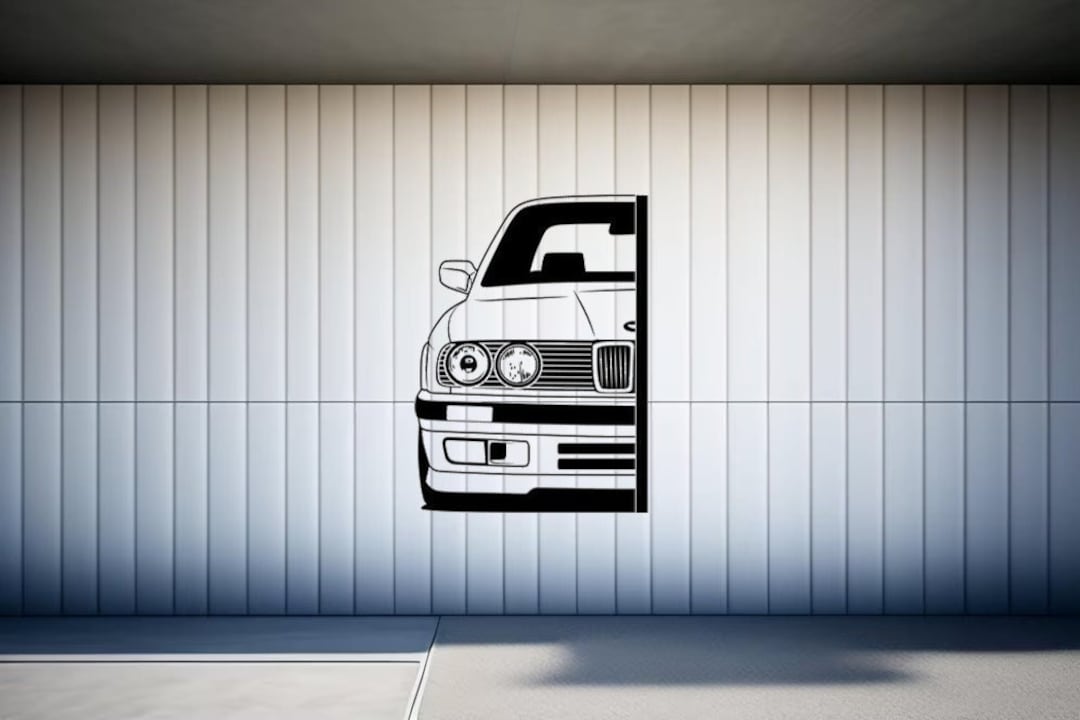 Bmw E30 M3 Silhouette Wall Artmetal Car Wall Artgift for Car - Etsy