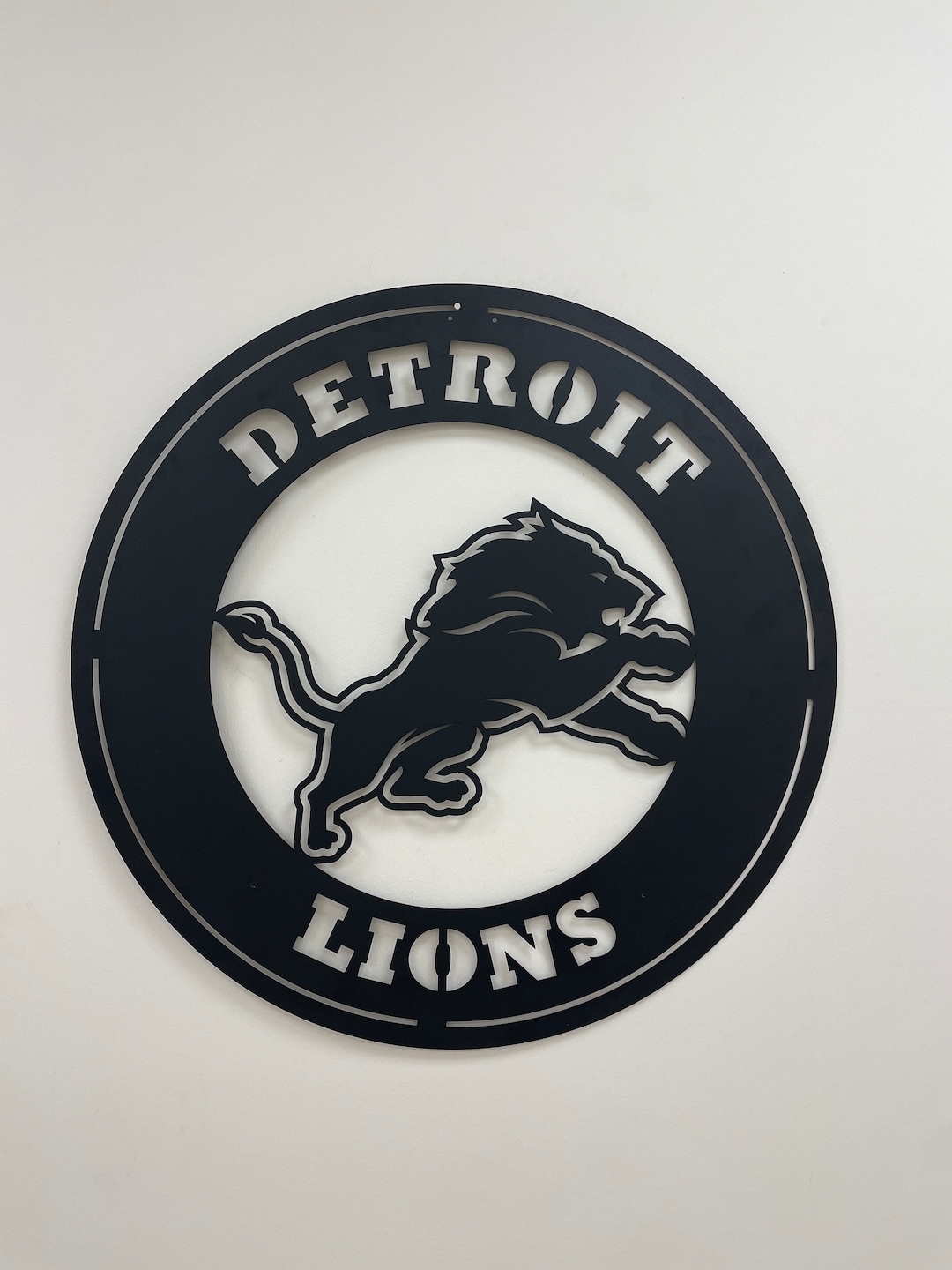 Detroit Lions Wall Decor Football Metal Wall Art Detroit - Etsy