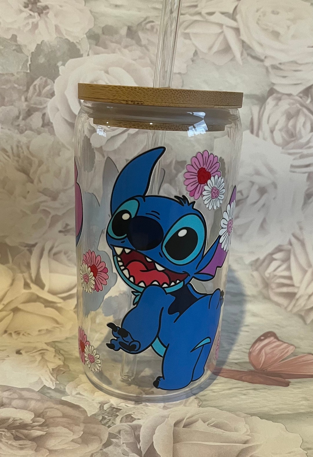 Stitch Libbey Glass Cans - Etsy