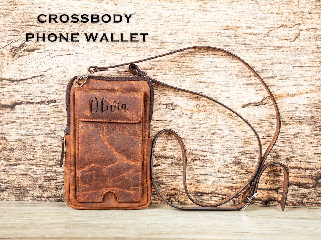 Crossbody Phone Wallet | Phone Case With Strap | Leather Wallet With ...