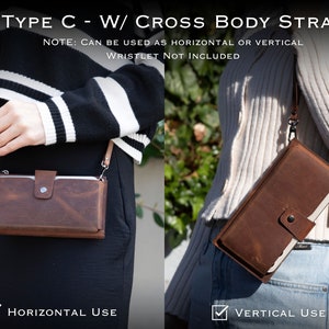 Leather Wallet With Phone Compartment, Modern Travel Accessory ...