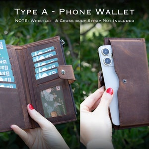 Crossbody Phone Wallet, Chic Leather Wallet for Women With Phone ...