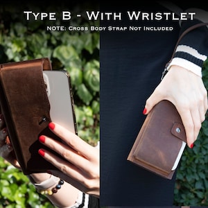 Leather Wallet With Phone Compartment, Modern Travel Accessory ...