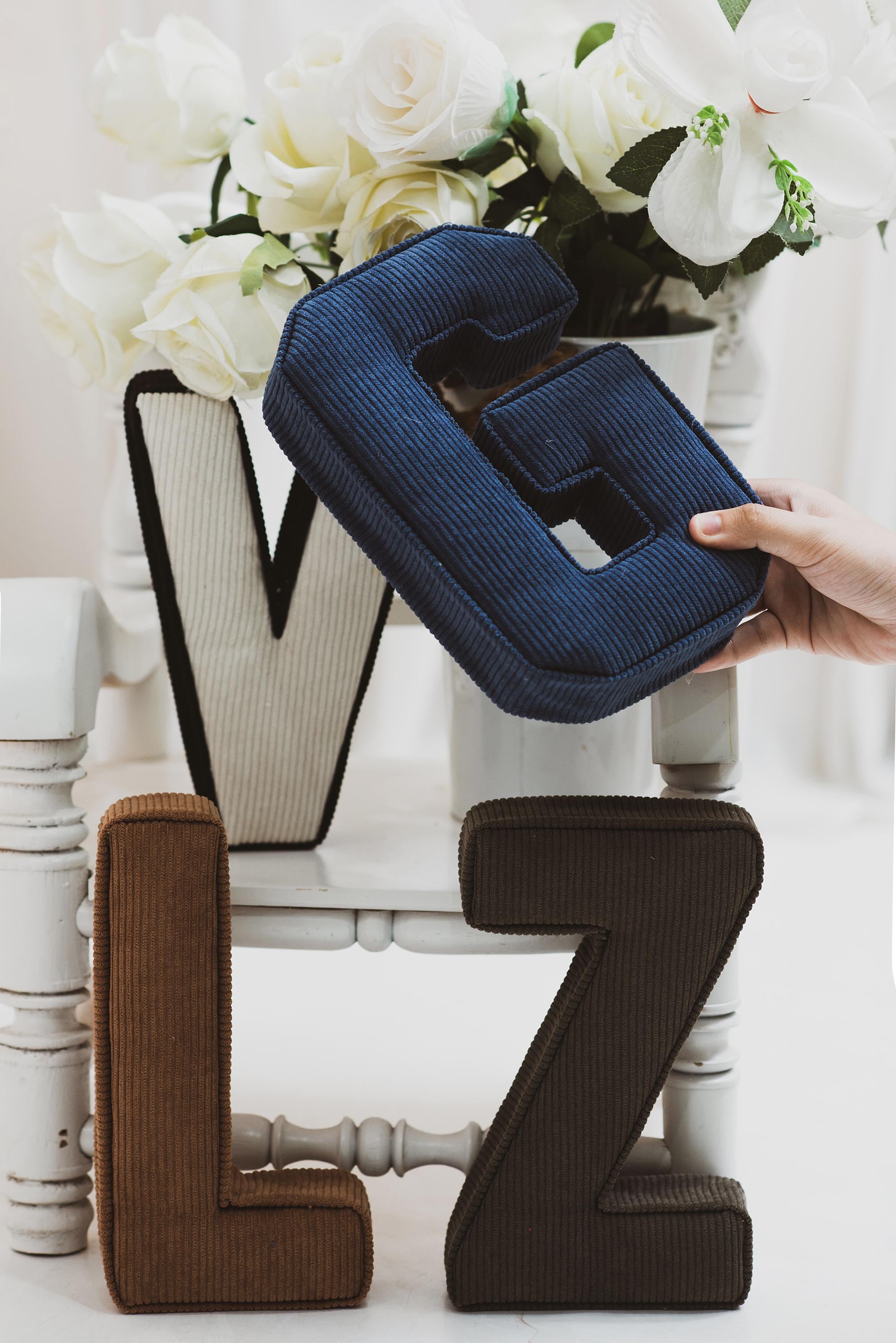 Personalized Letter Decorations for Nursery, Soft Letter Decor, New ...