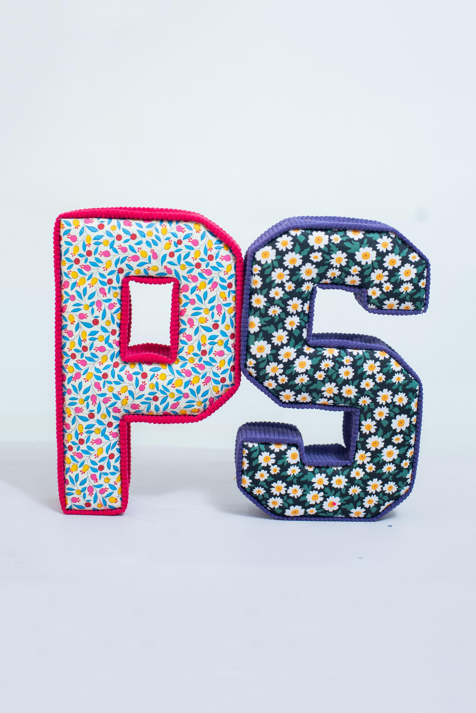 Quilted Alphabet Letters, Personalized Baby Name Pillow, Handmade ...