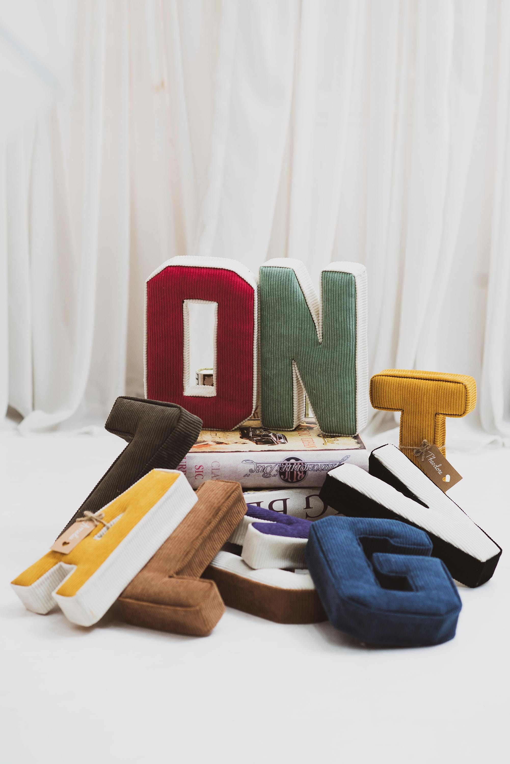 Custom Alphabet Letter Decor, Fabric Letter, Nursery Monogram Pillow ...