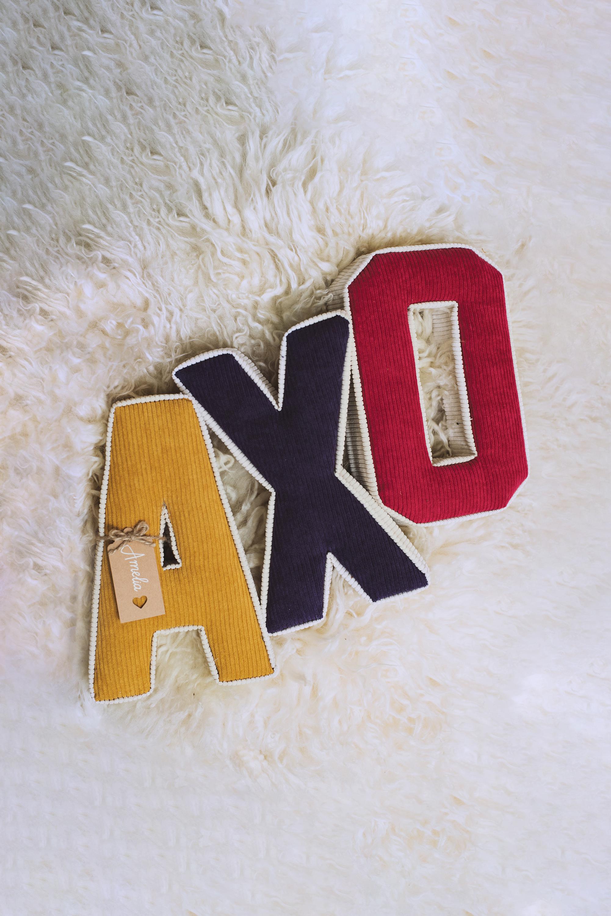 Personalized Letter Decorations for Nursery, Soft Letter Decor, New ...