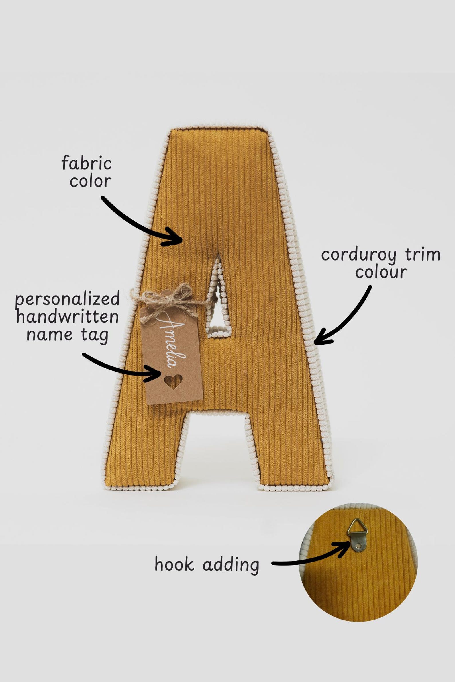 Custom Alphabet Letter Decor, Fabric Letter, Nursery Monogram Pillow ...