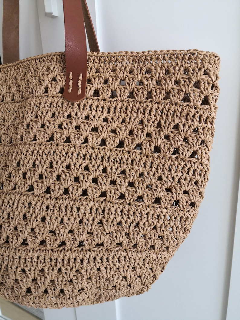 Straw Bag, Crochet Bag, Crocheted Bag, Beach Bag, Shopper Bag - Etsy
