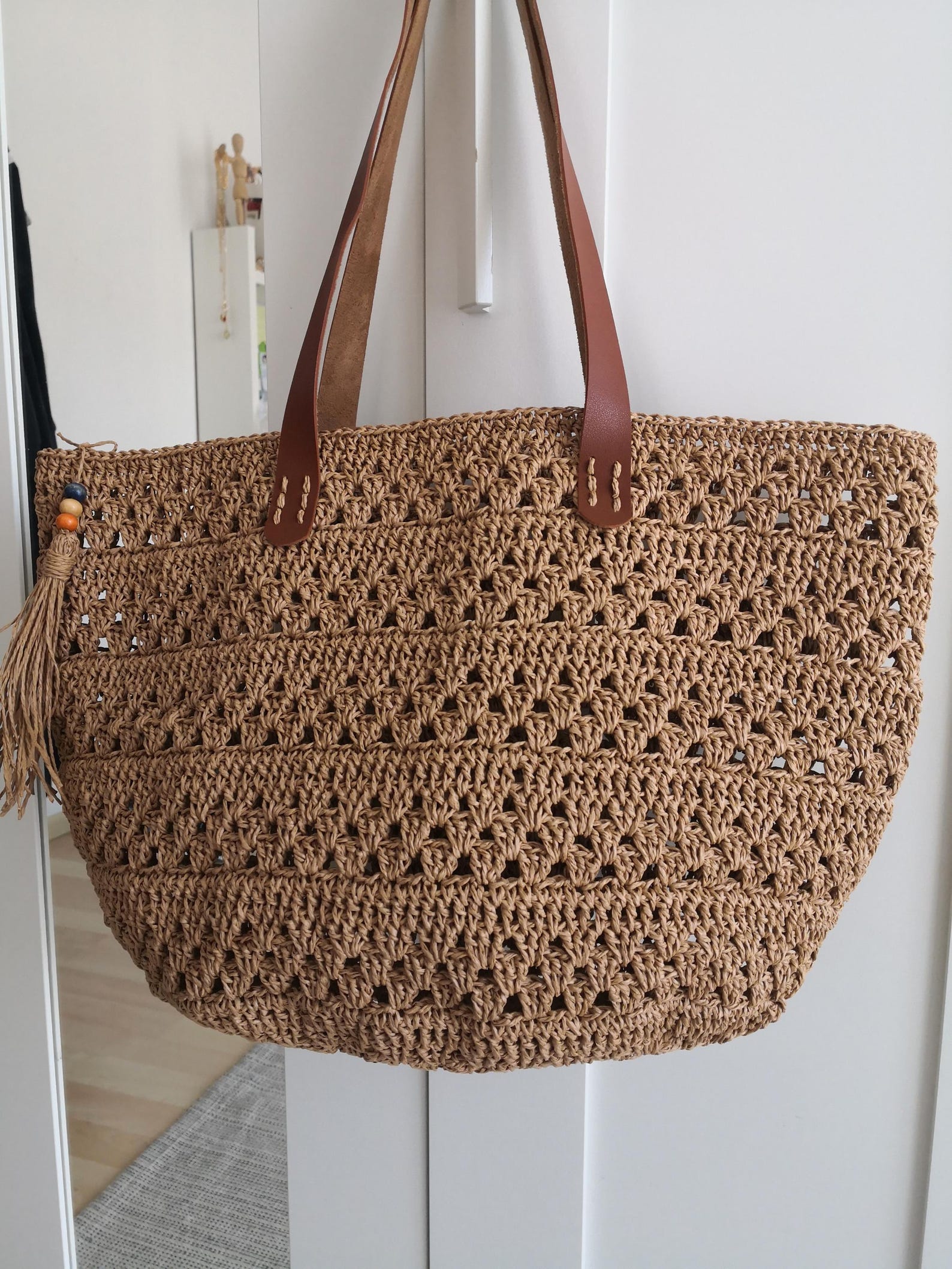 Straw Bag, Crochet Bag, Crocheted Bag, Beach Bag, Shopper Bag - Etsy
