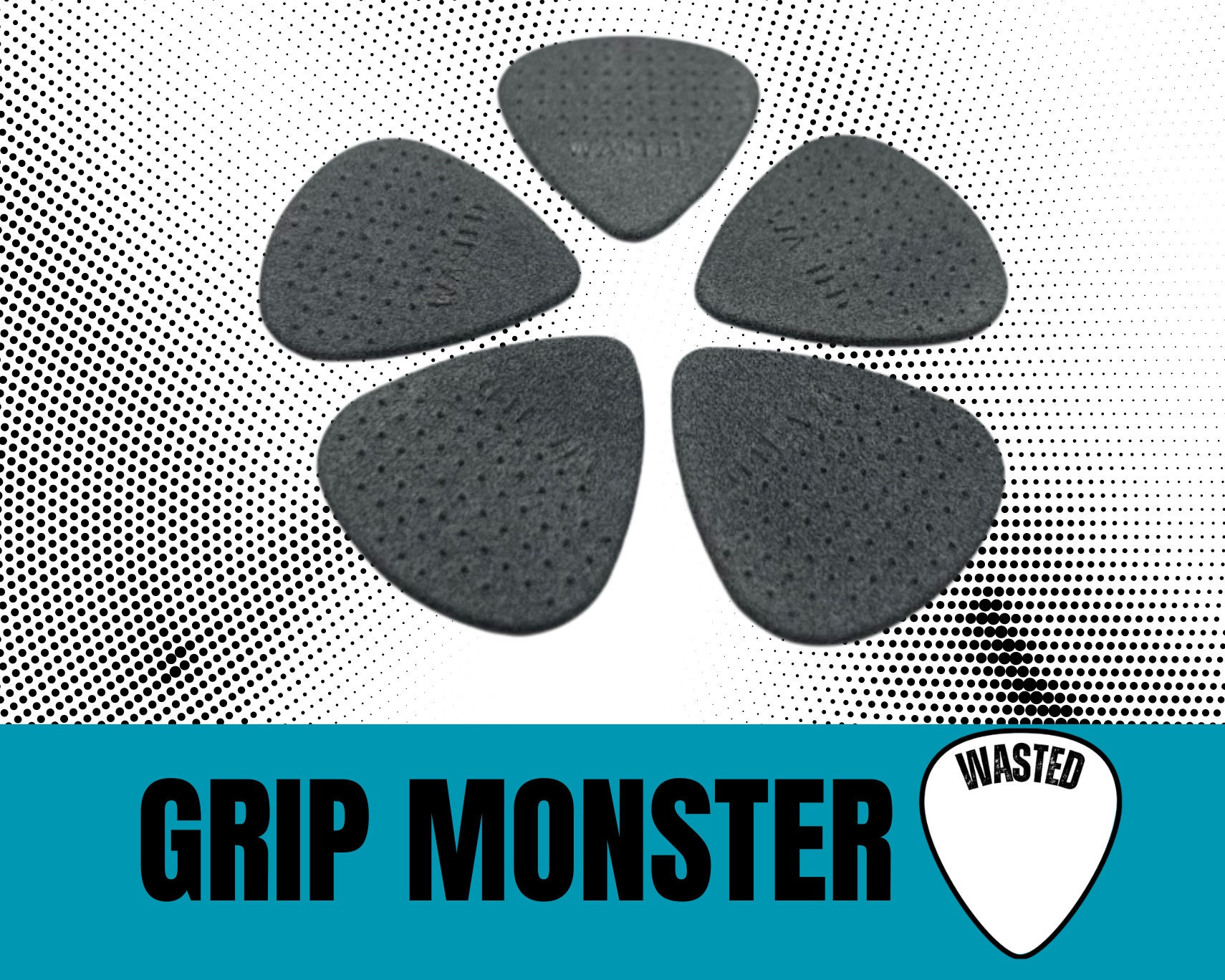 WASTED Grip Monster: 3D Printed Guitar Pick baby, Small, Large Always ...