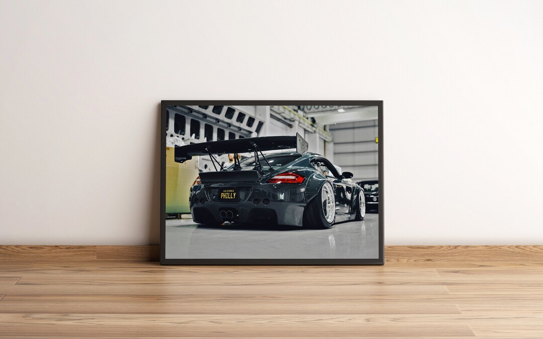 Porsche Cayman Widebody Poster HD - Etsy