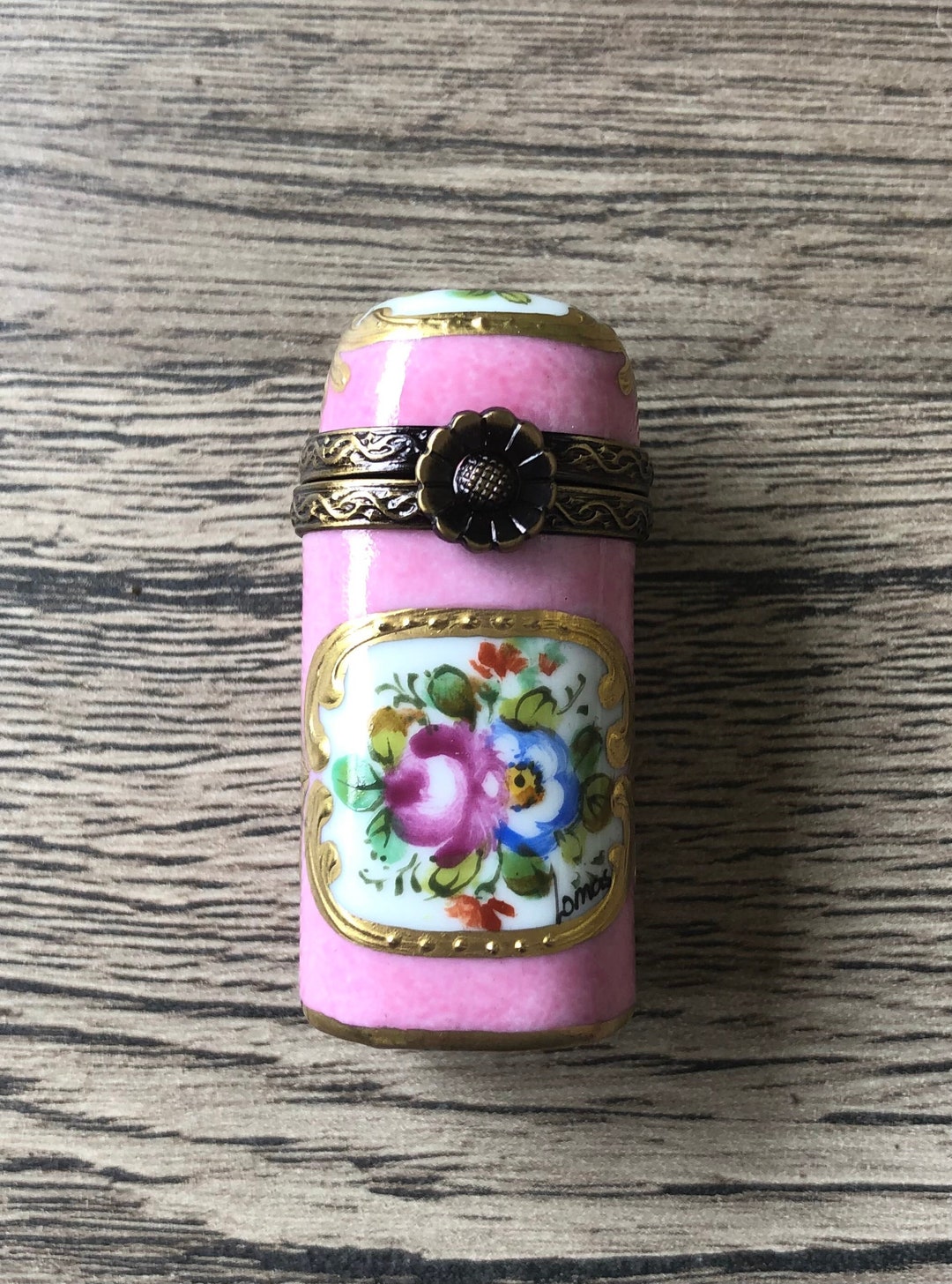 Hand Painted Limoges Porcelain Pill Box - Etsy