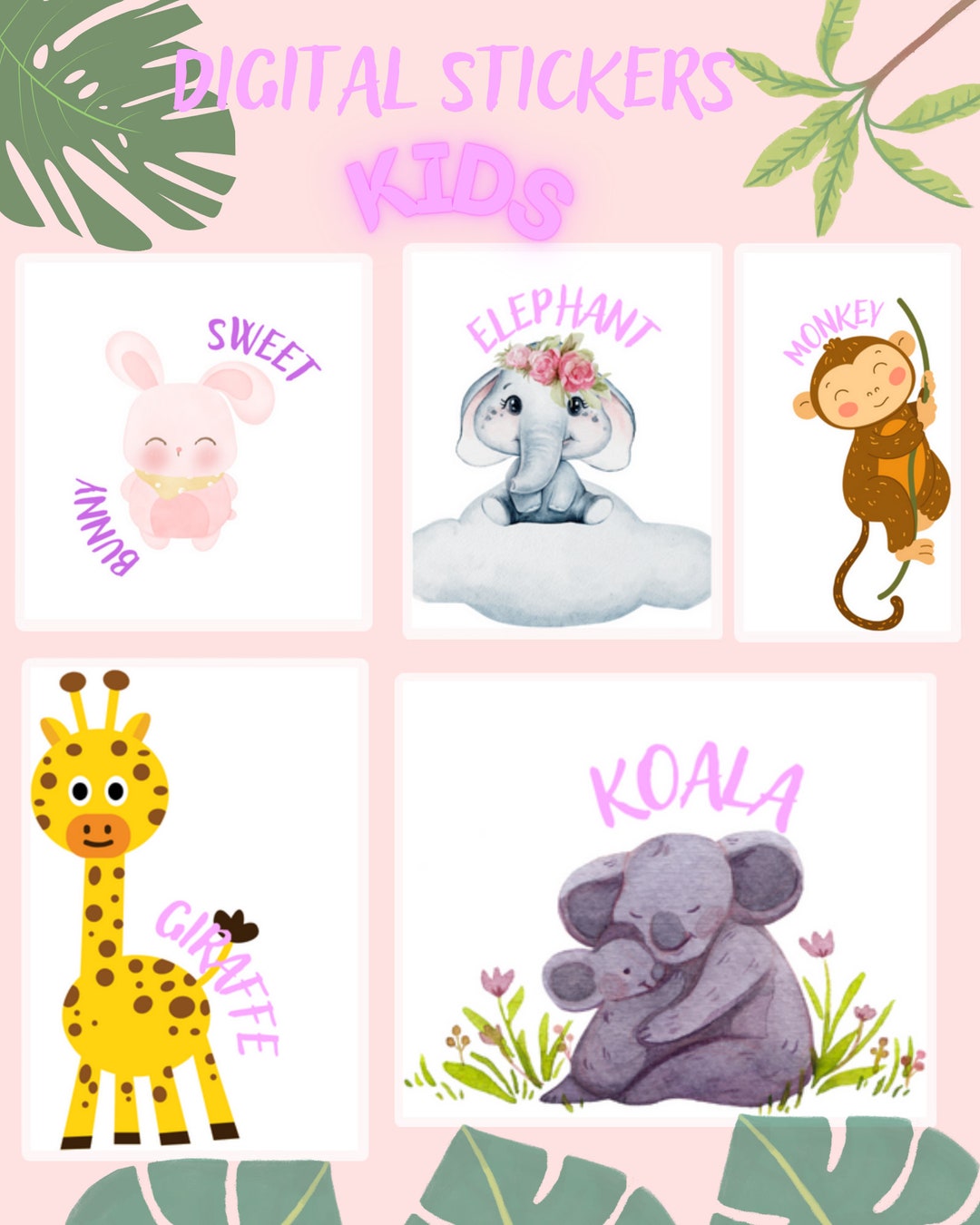 Digital Printable Stickers - Etsy