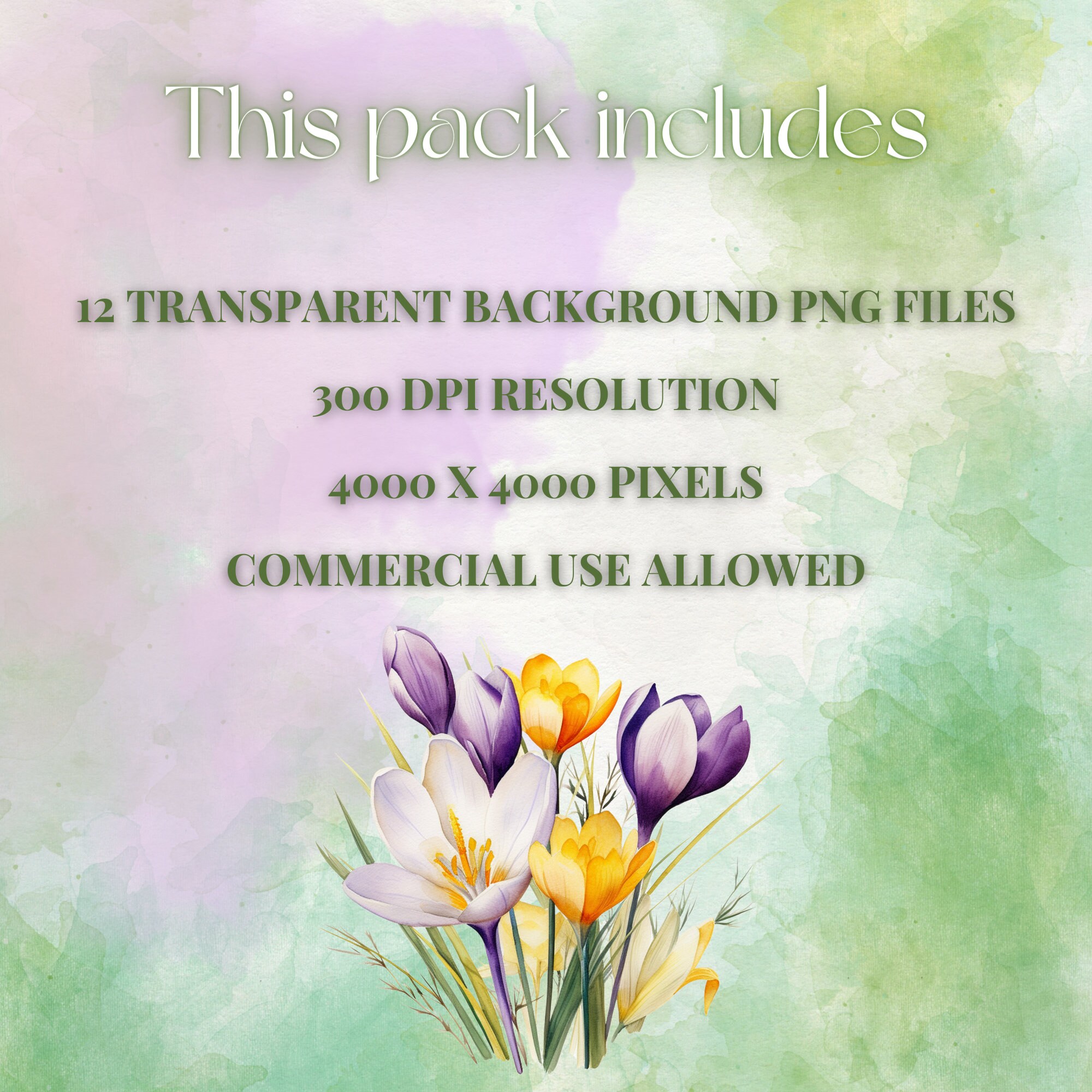 Watercolor Floral Clipart Set // Spring Flowers Clipart Bundle ...