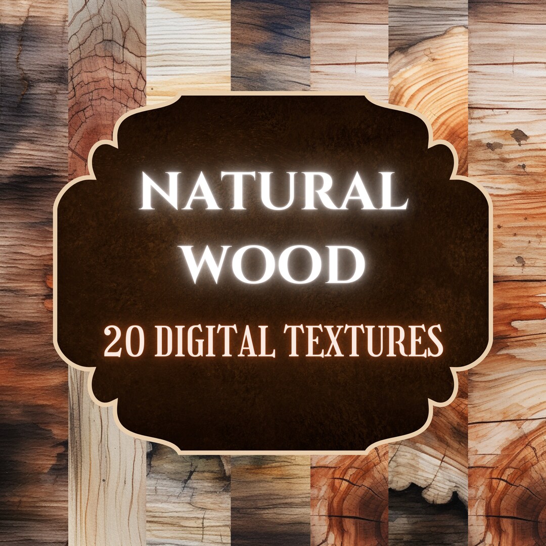 Digital Wood Texture Pack // Realistic Pattern Wood Texture Set ...