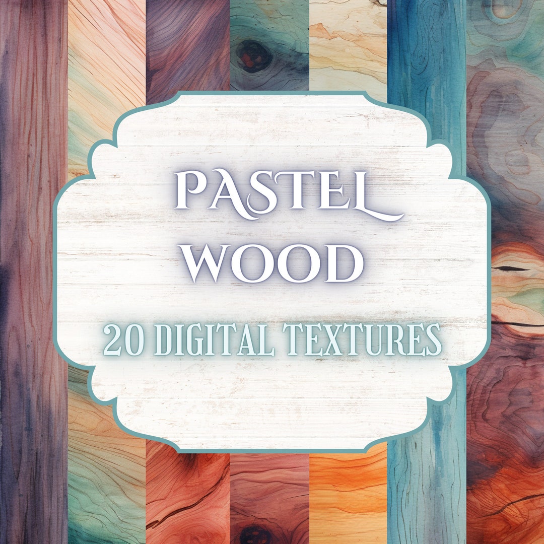 Shabby Chic Wood Texture Pack // Pastel Wood Digital Texture Bundle ...