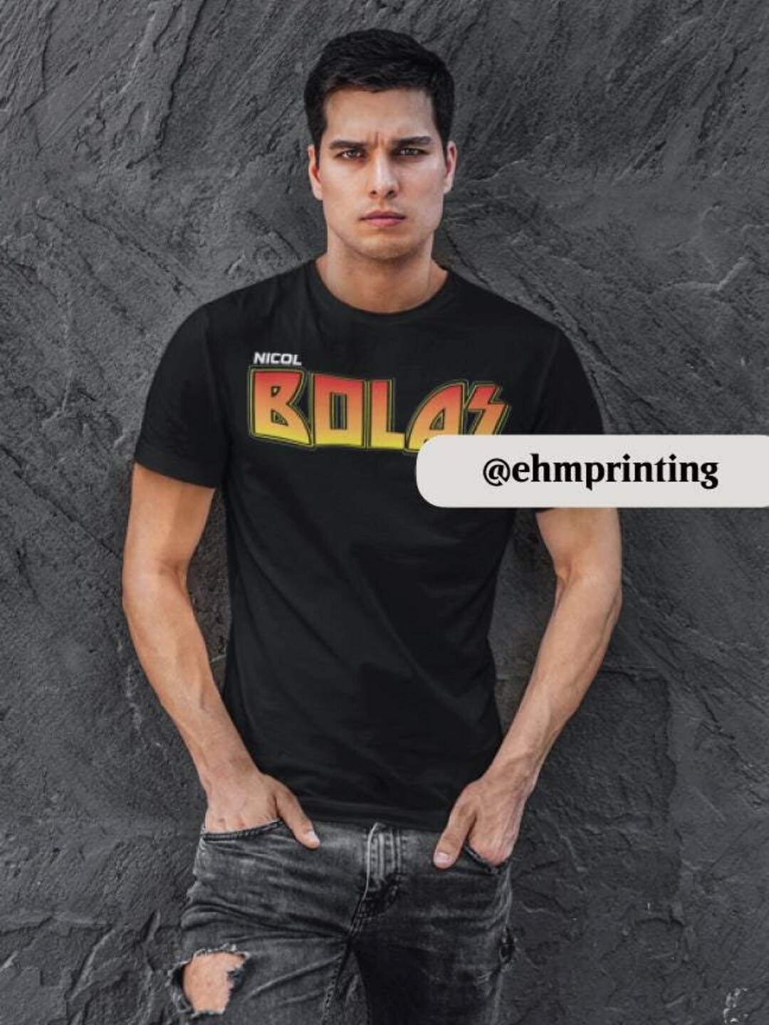 Nicol Bolas Kiss Parody Parody Music: the Gathering Vintage Customized Design T-shirt, MTG Retro ...