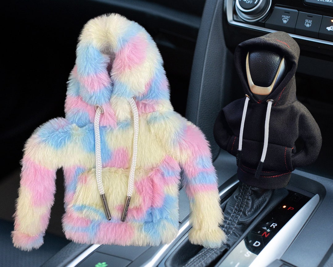 Shifter Hoodie, Rainbow Fluffy Gear Knob Hoodie, Funny Gear Shifter ...