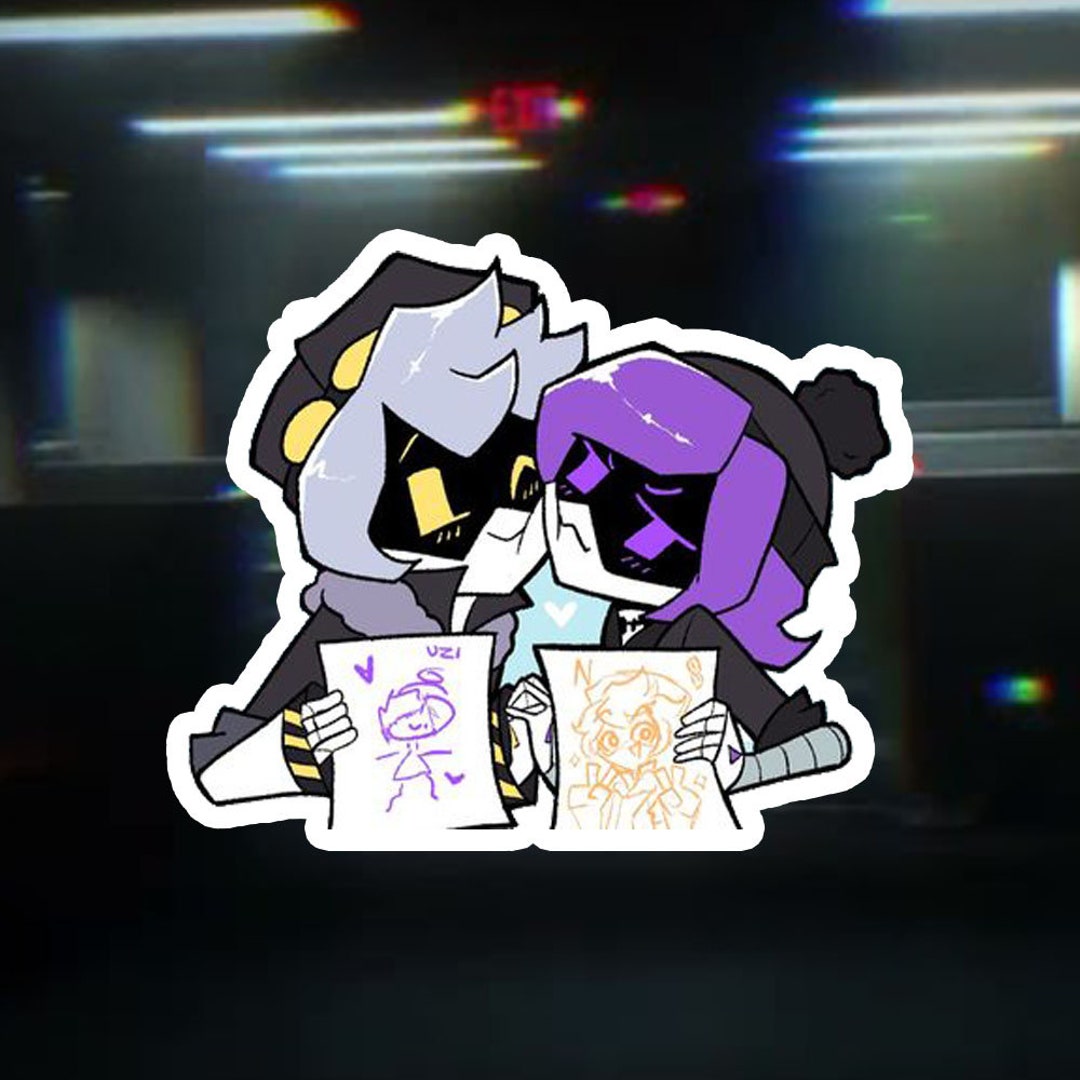 MURDER DRONES Sticker Uzi and N Sticker - Etsy