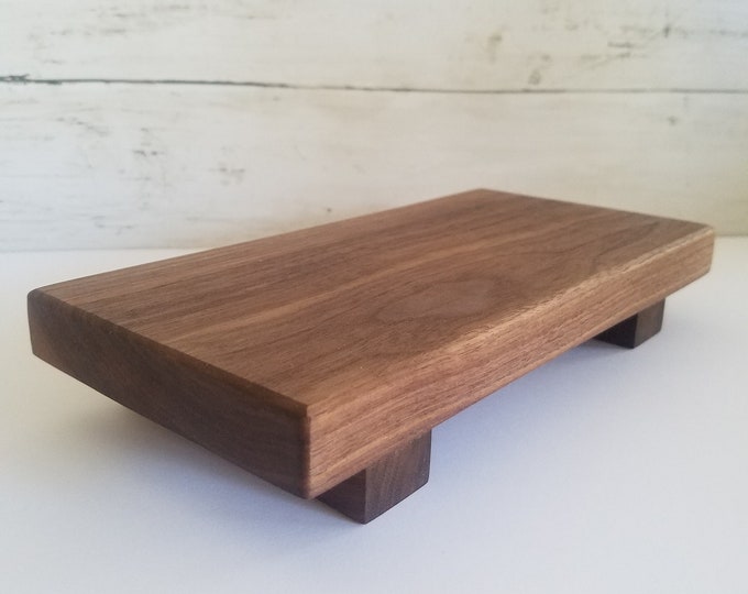 Walnut Wood Riser-perfect for Elevating Plants, Candles or Decorative ...