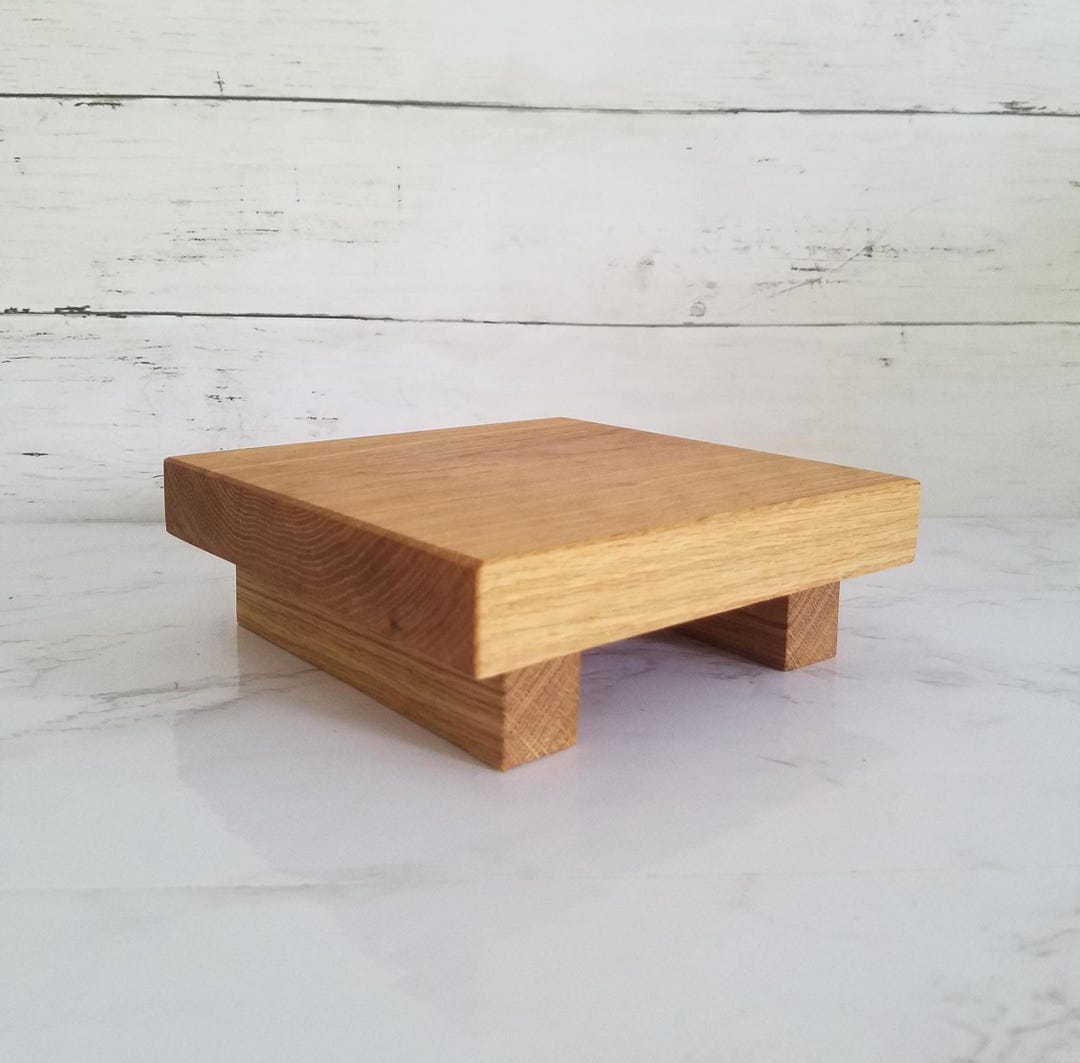 Oak Wood Square Riser for Plants, Candles and Home Decor - Etsy