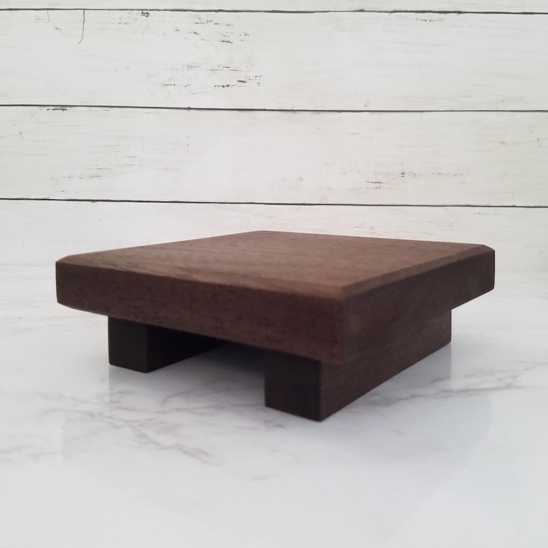 Walnut Dark Plant Stand - Etsy