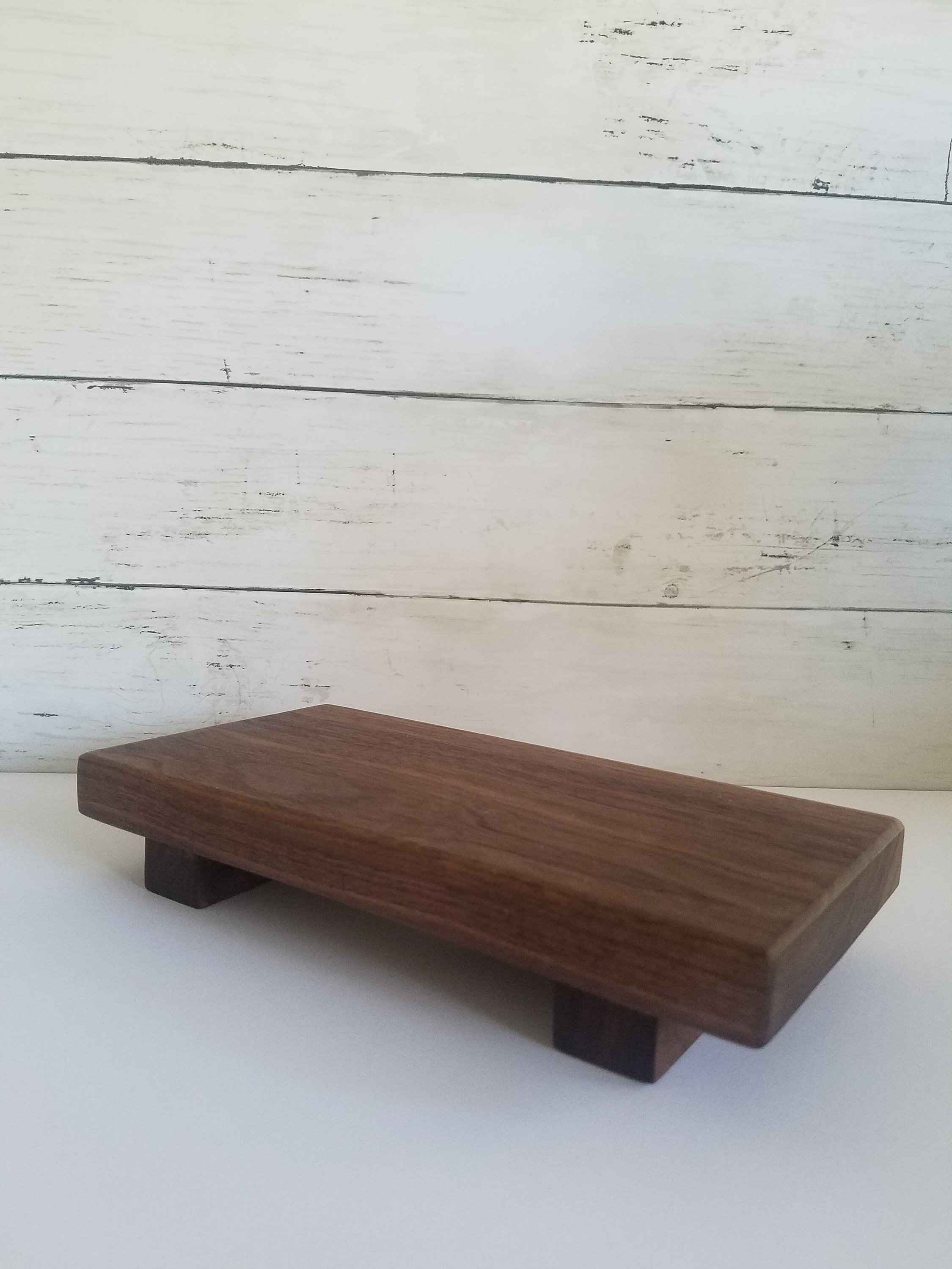 Walnut Wood Riser-perfect for Elevating Plants, Candles or Decorative ...
