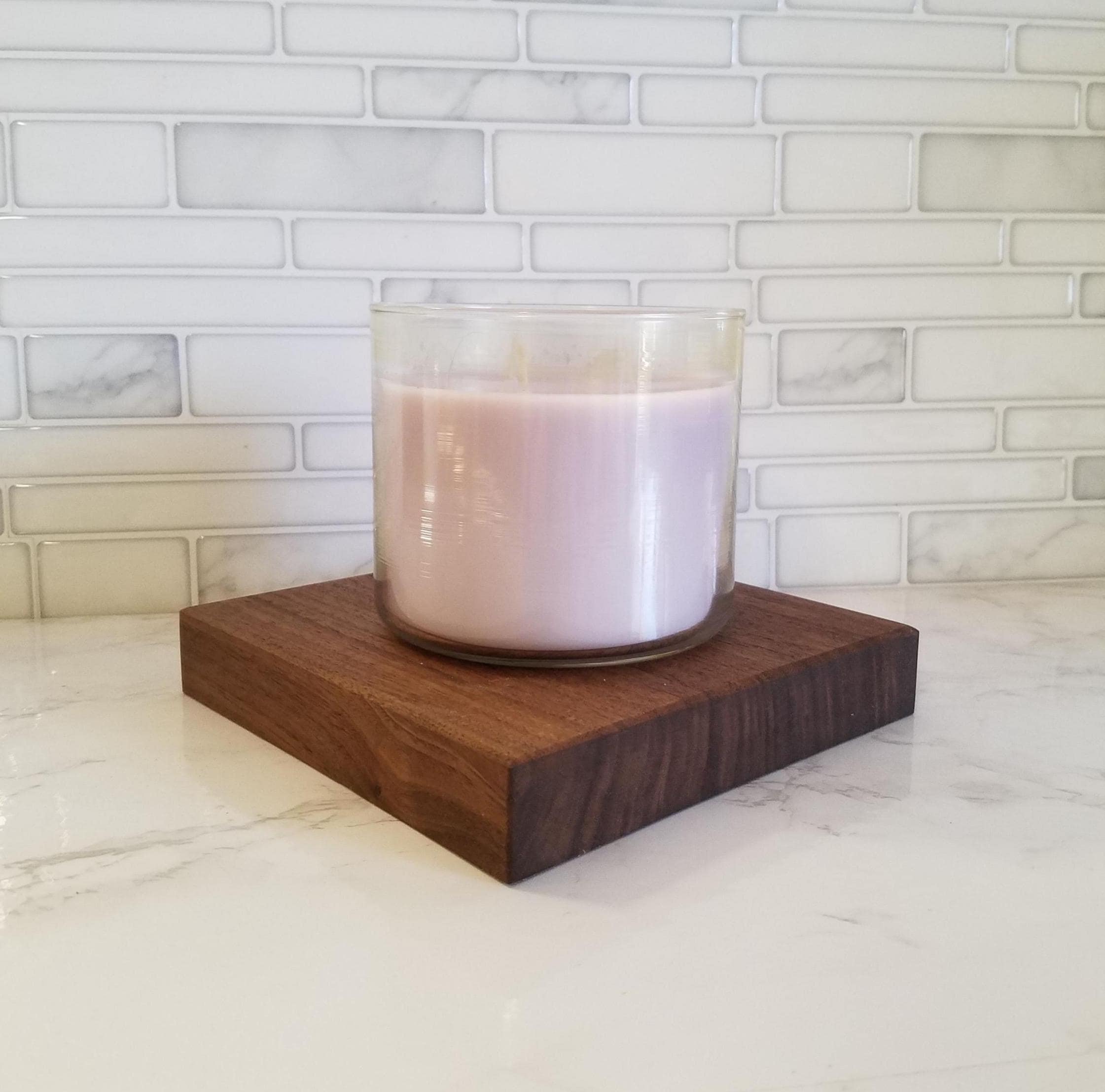 Solid Walnut Wood Square Riser-ideal Display Base for Plants, Candles ...
