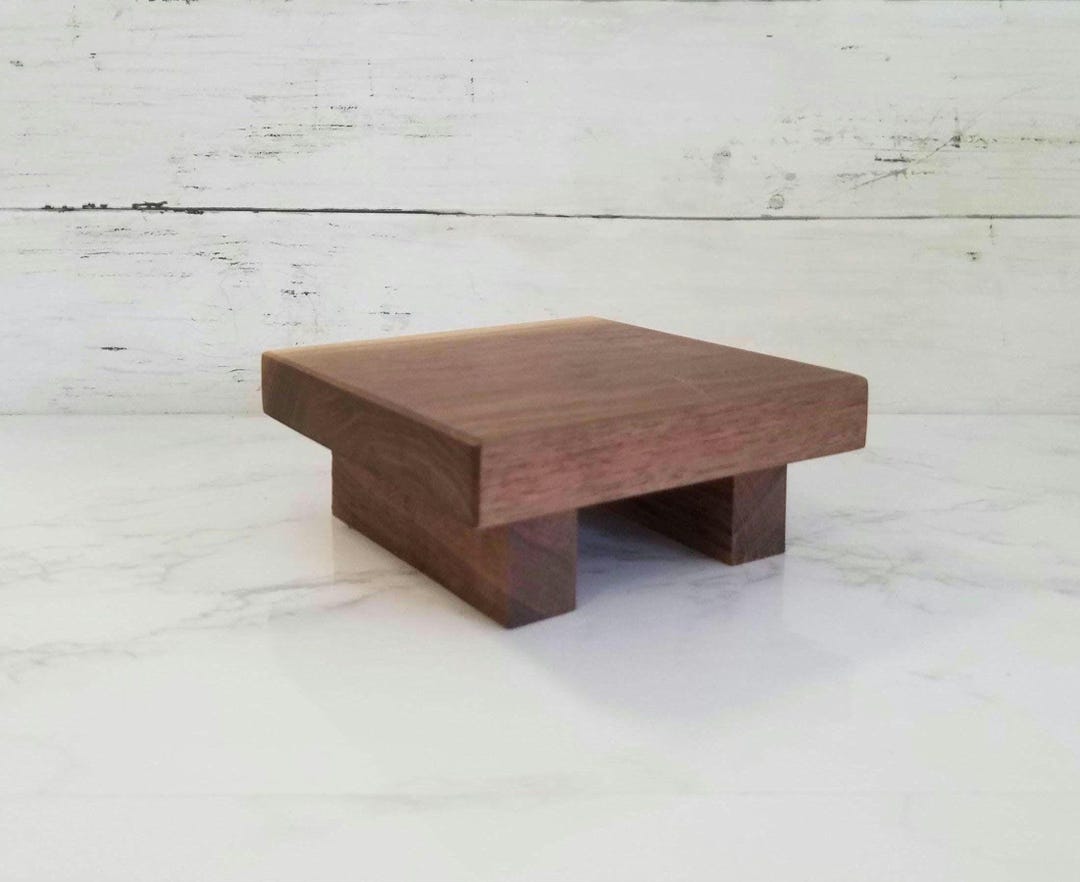 Walnut Wood Square Riser for Small Plants, Candles and Collectibles - Etsy
