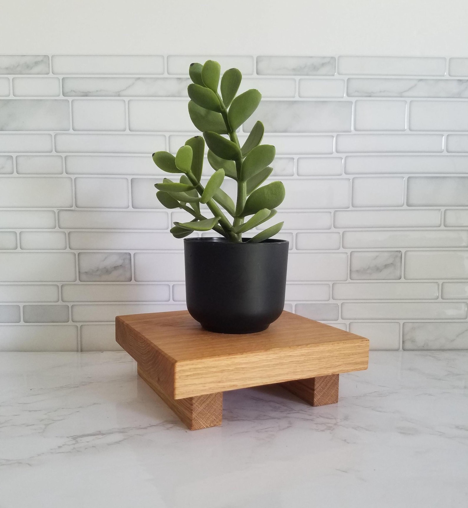 Custom Oak Wood Square Riser for Plants, Candles and Home Decor - Etsy