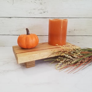 White Oak Wood Riser With Sapele-perfect for Plants, Candles and Home ...