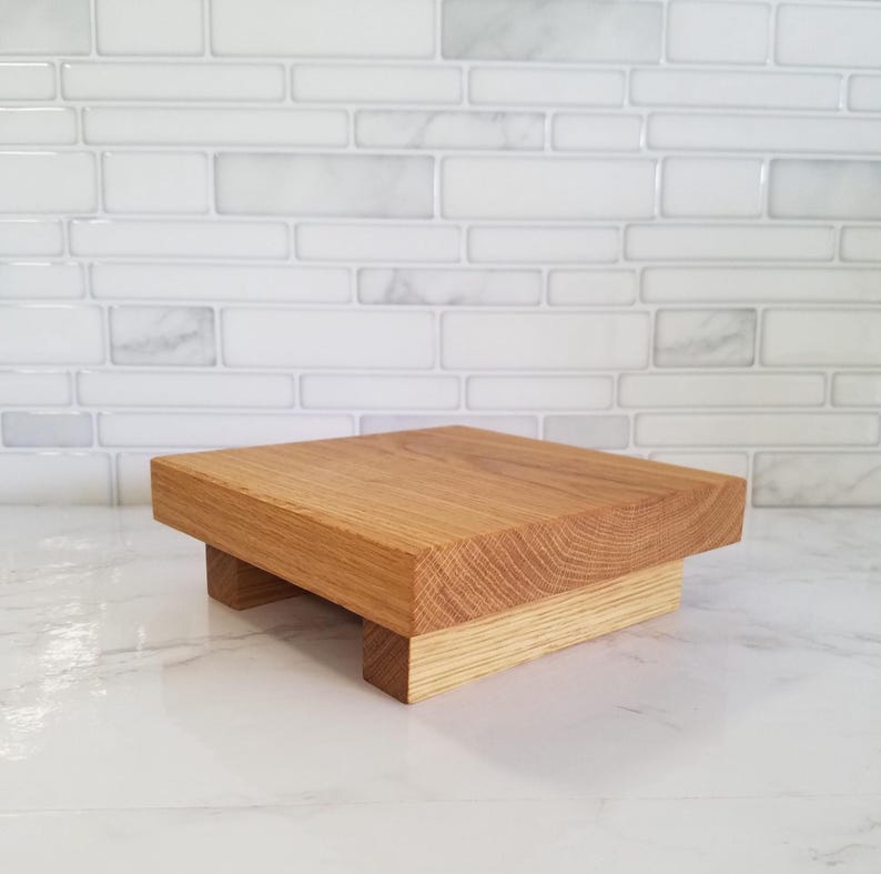 Custom Oak Wood Square Riser for Plants, Candles and Home Decor - Etsy
