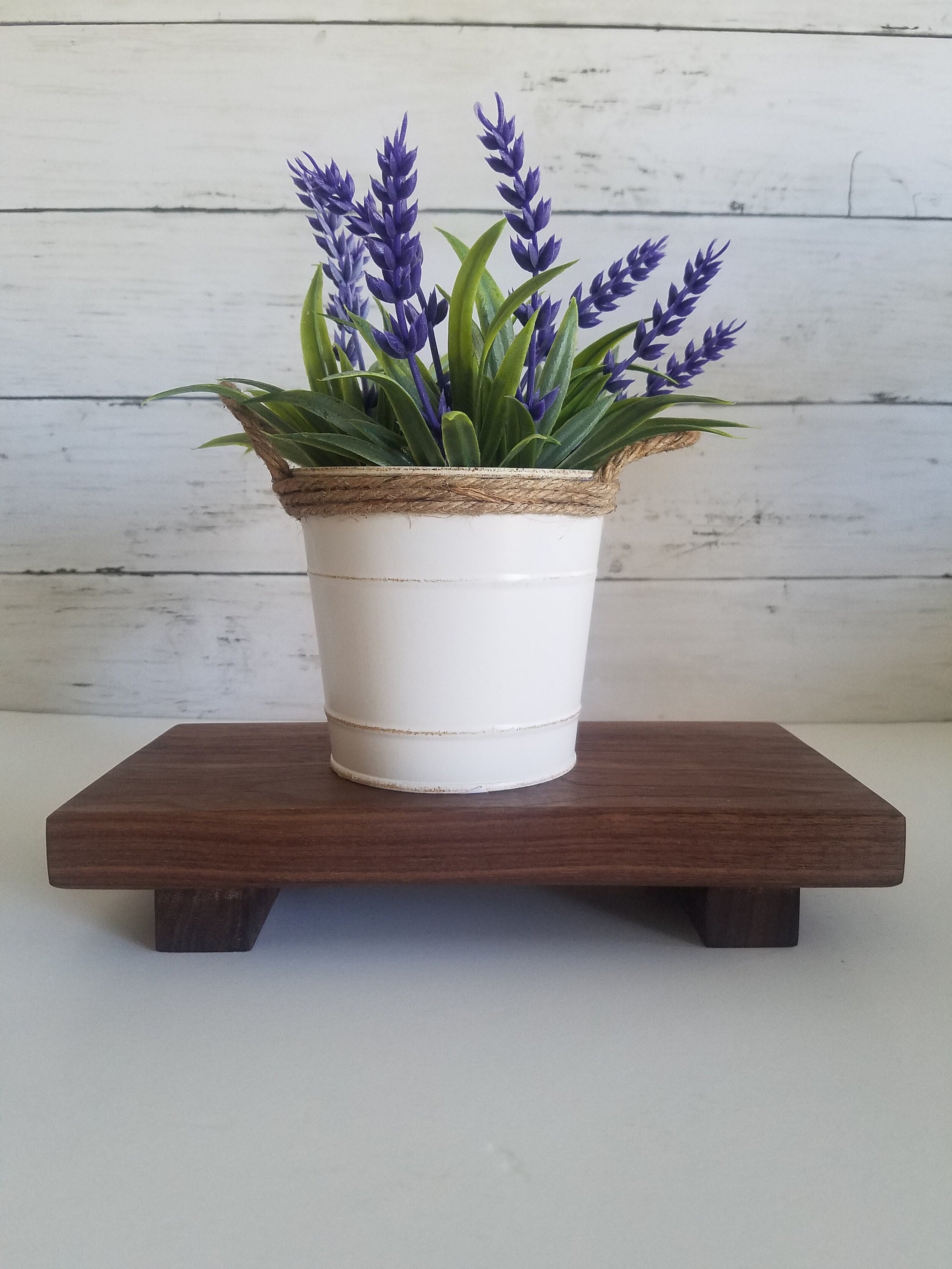 Walnut Wood Riser-perfect for Elevating Plants, Candles or Decorative ...