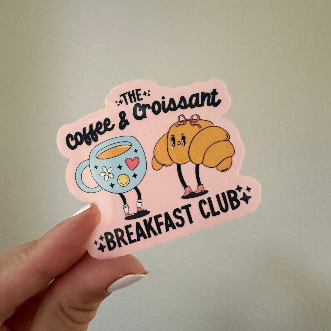 The Coffee & Croissant Breakfast Club Waterproof Sticker for Kindle ...