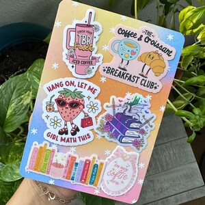 Romantasy Book Stack With Dragons Waterproof Holographic Sticker for ...