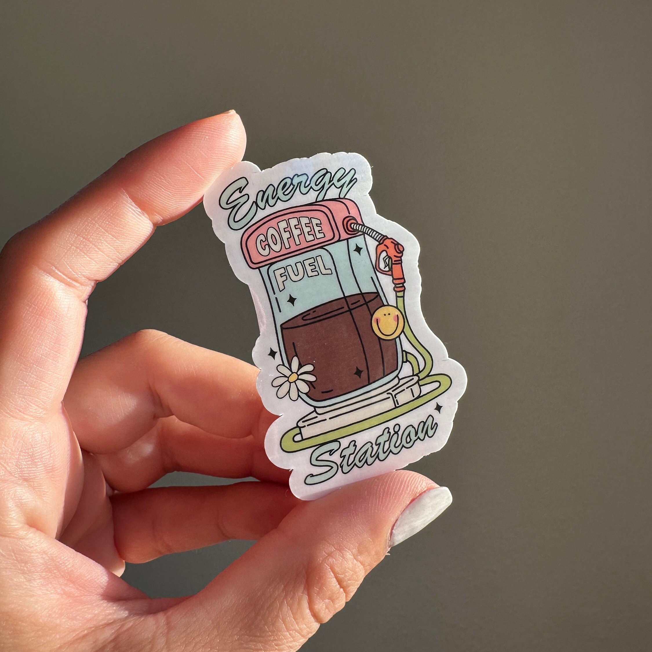 Coffee Fuel Waterproof Sticker for Kindle Cases, Laptops, and Water ...