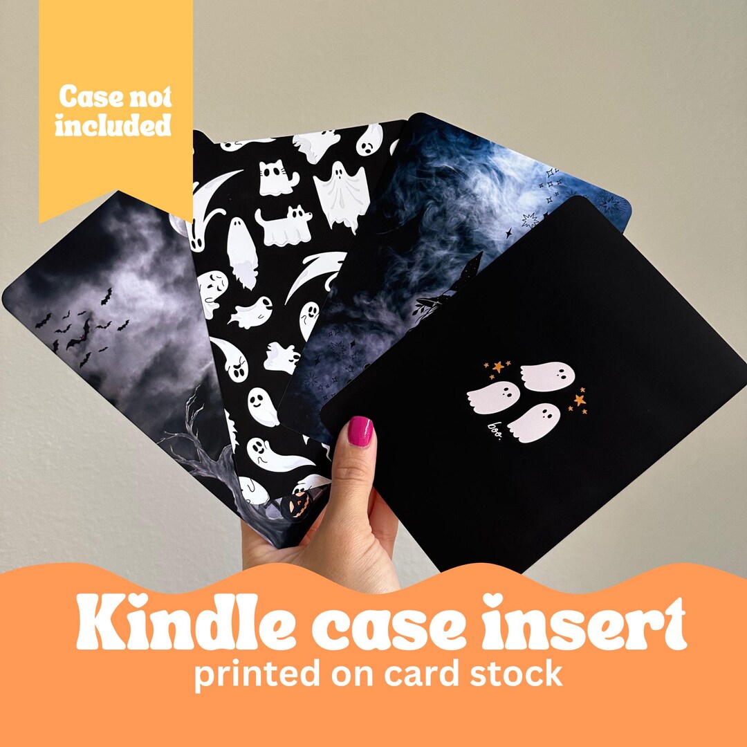 Kindle Case Inserts- Spooky Halloween Scenes Themed Printed Inserts for ...