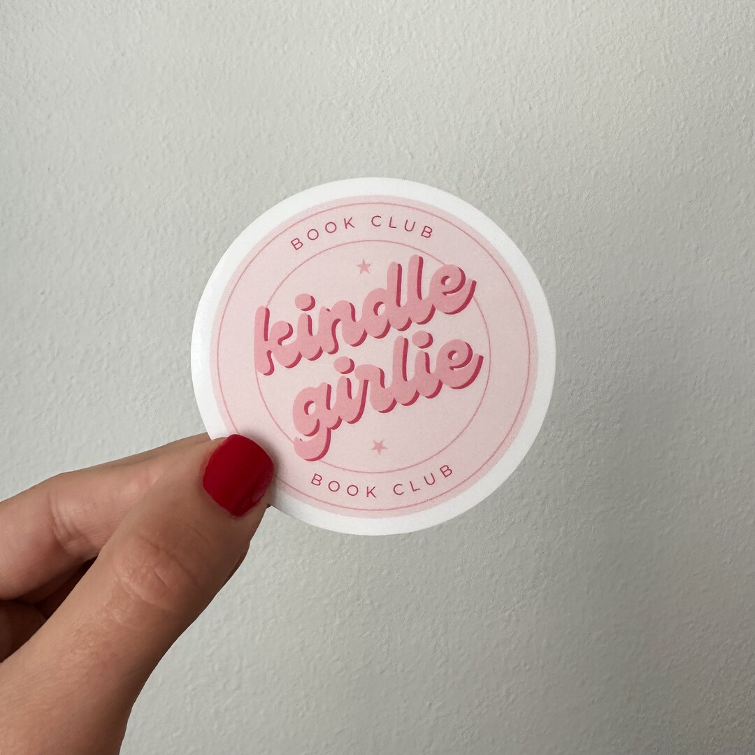 Kindle Girlie Book Club Pink Waterproof Sticker for Kindle Cases ...