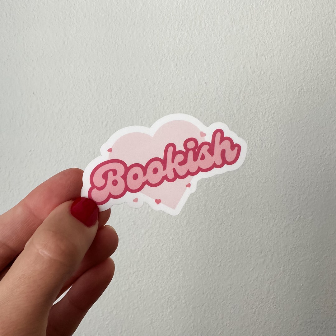 Bookish Heart Waterproof Sticker for Kindle Cases, Laptops, and Water ...