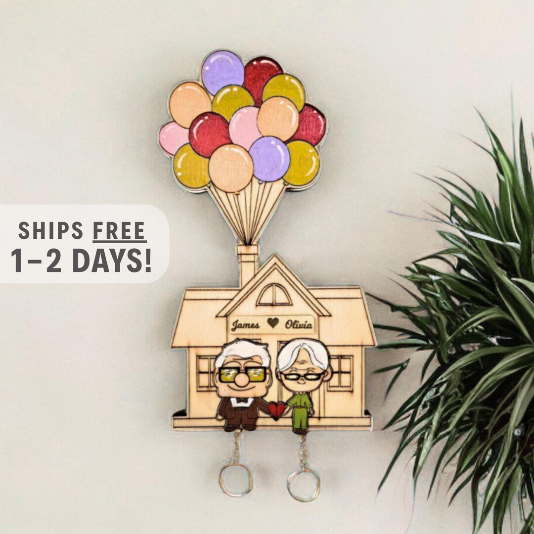 Personalized Couples Keychain Holder for Wall and 15th Wedding Gift ...