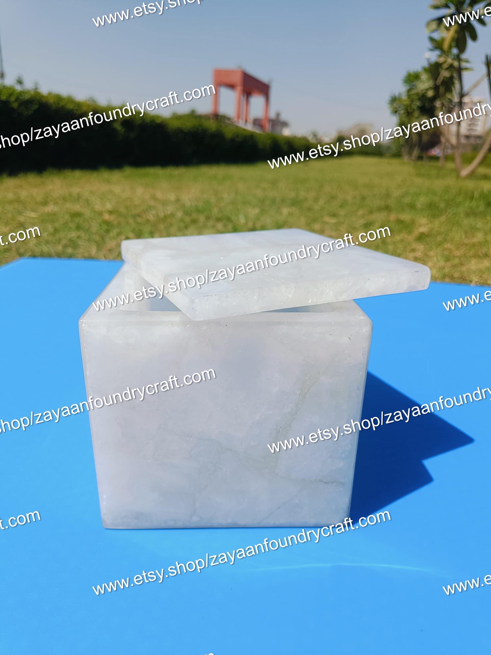 Agate Stone Tissue Box Cover: Handmade Home Decor - Etsy