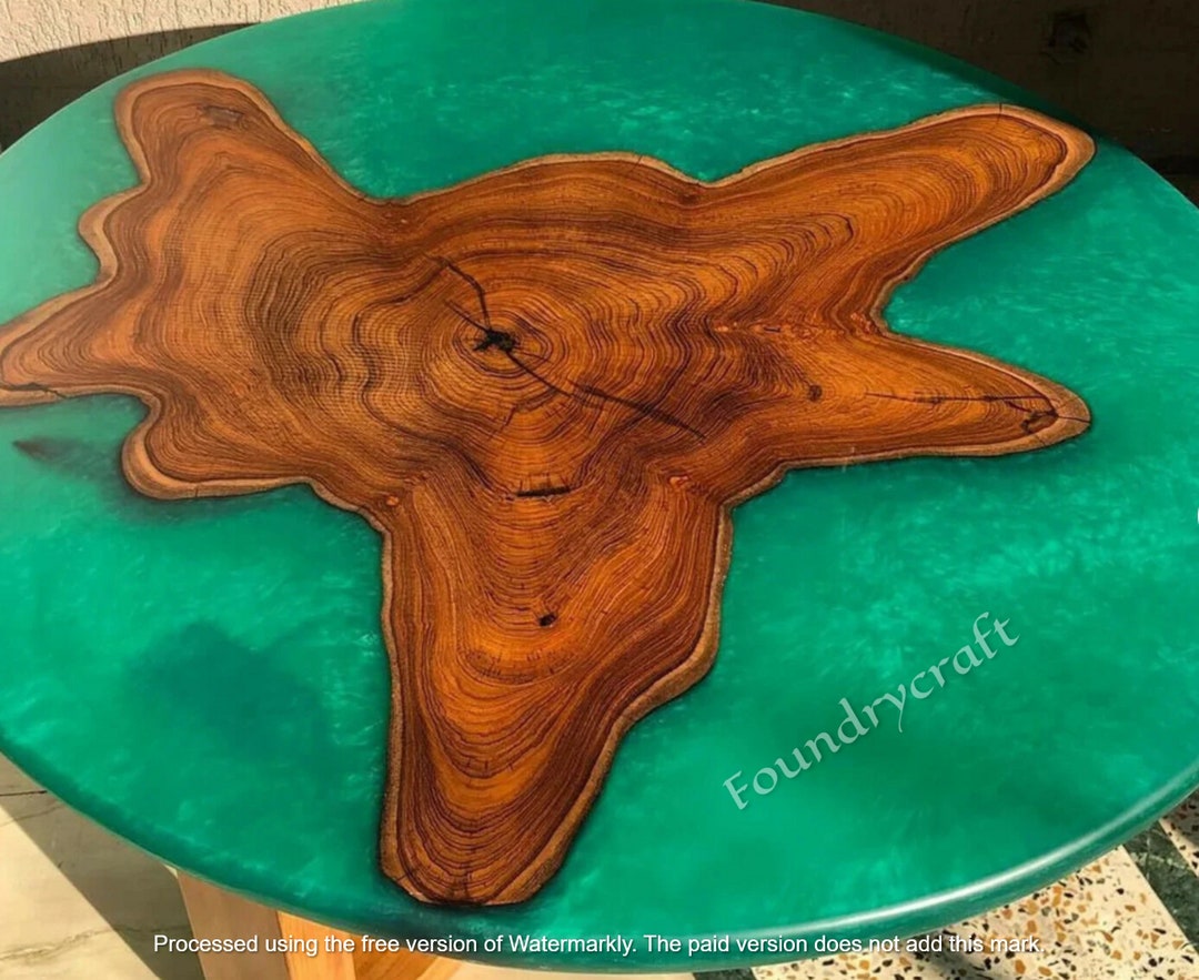 Round Epoxy Dining Table Round Epoxy Table - Etsy