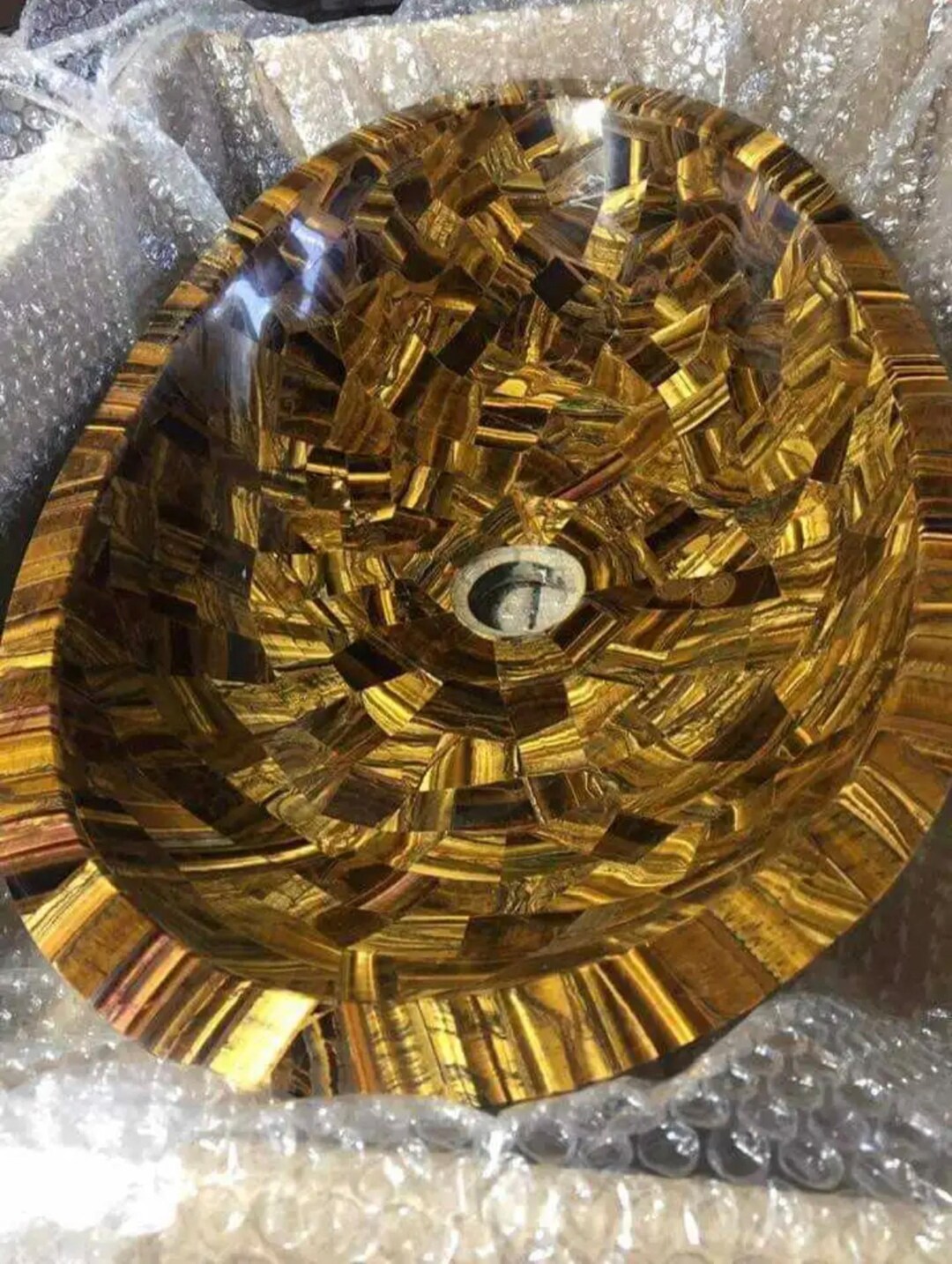 Wash Basin Sink Bathroom Decor Elegant Marble Sink With Tiger Eye ...