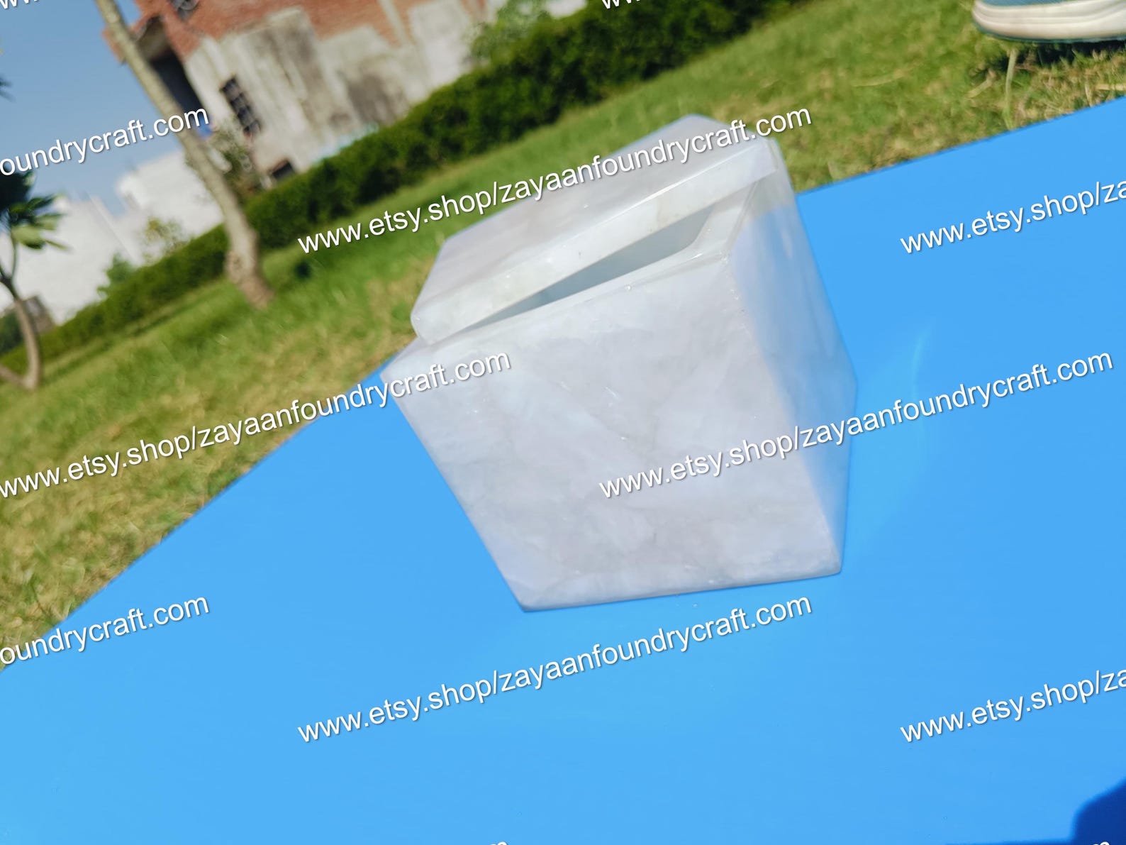 Agate Stone Tissue Box Cover: Handmade Home Decor - Etsy