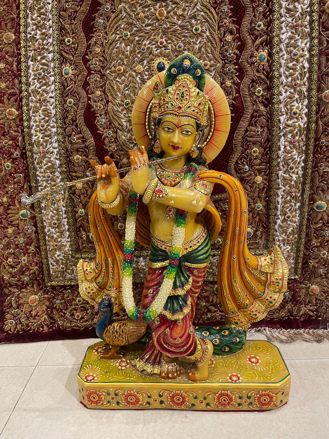 Jade Krishna Statue, Lord Krishna, Krishna Idol, Lord Gopal, Krishna ...