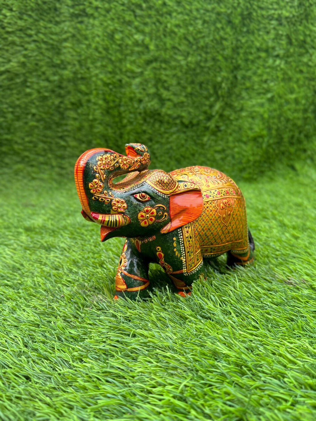 Jade Elephant- Green Gemstone Elephant- Elephant Gifts Statue- Home ...
